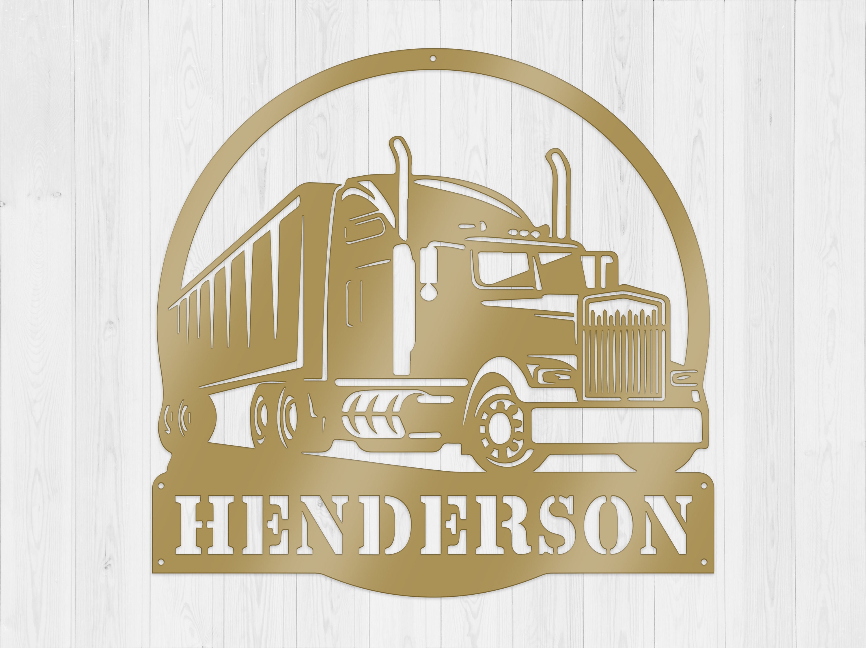 Custom Truck Driver Name Sign, Semi Truck Wall Sign, Trucker Gift ...