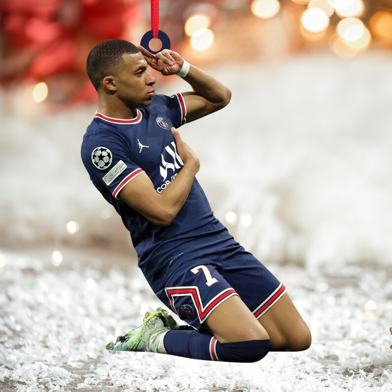 Kylian Mbappé 2023 Christmas Ornament 2D Ornament Xmas - Etsy Canada