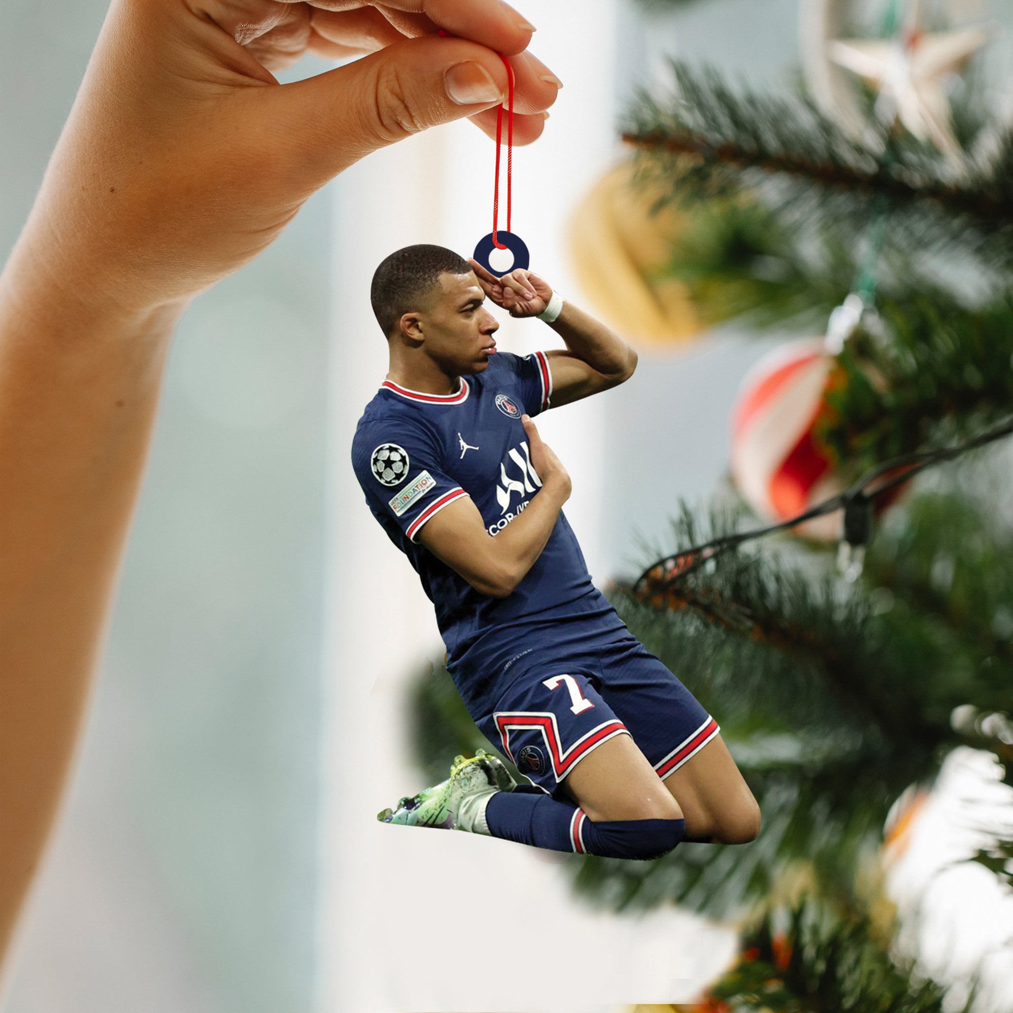 Kylian Mbappé 2023 Christmas Ornament 2D Ornament Xmas - Etsy Canada