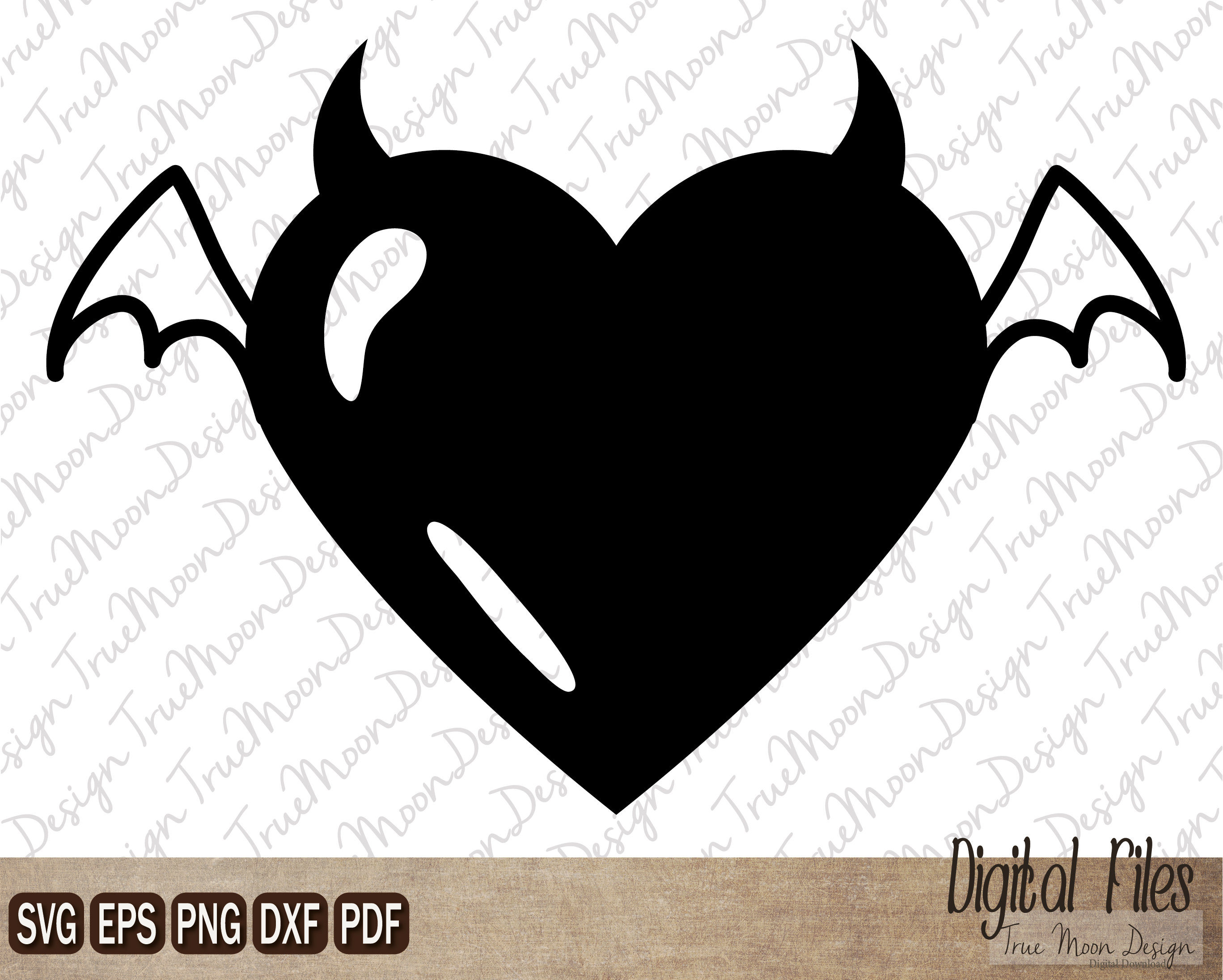 Heart With Horns And Halo