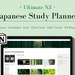 Ultimate Japanese N3 Study Planner (try/sou Matome) Notion Template - Etsy