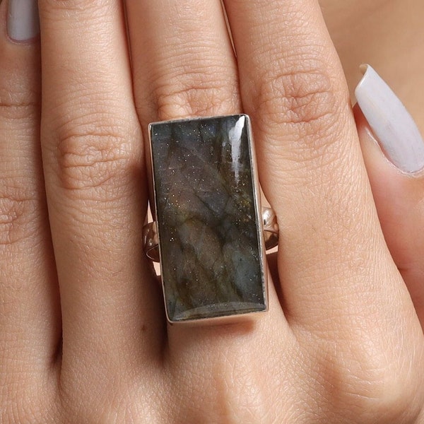 Rectangle Ring - Etsy
