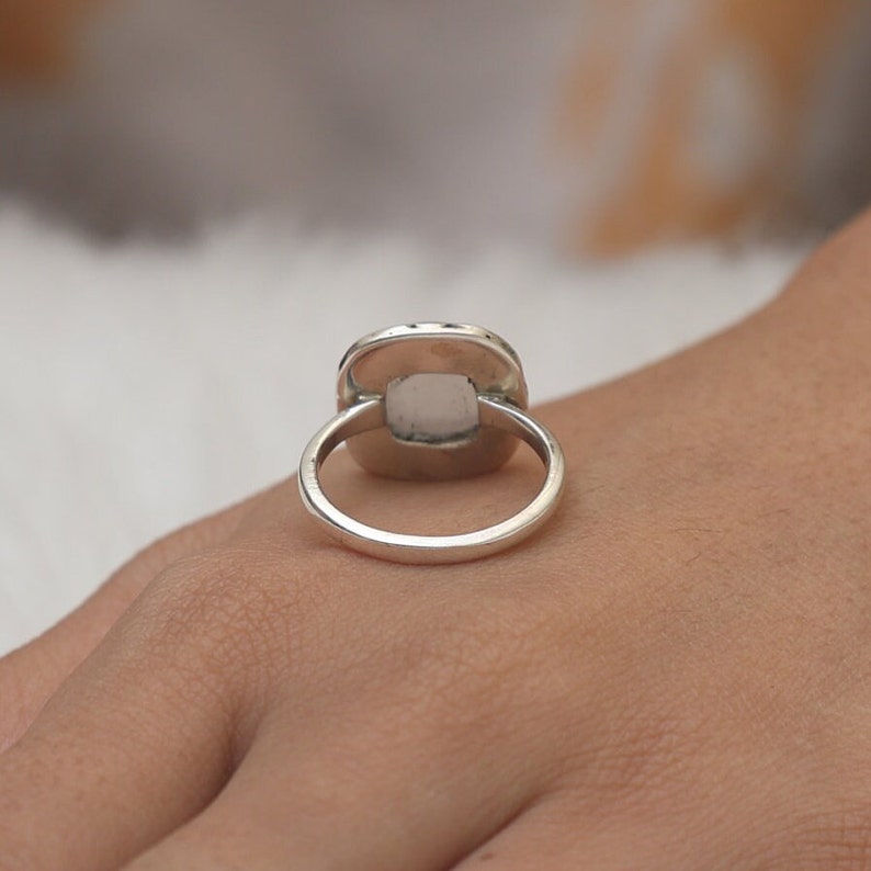 Chalcedony Ring / 925 Sterling Silver Ring / Women Silver Ring ...