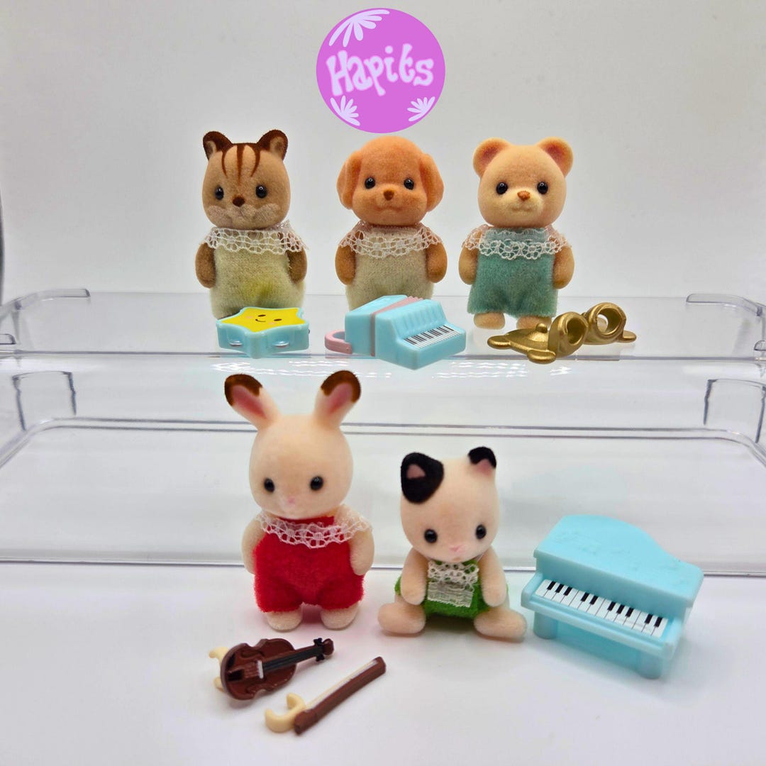 Sylvanian Families Baby Selection Baby Band Standing Babies Musical ...