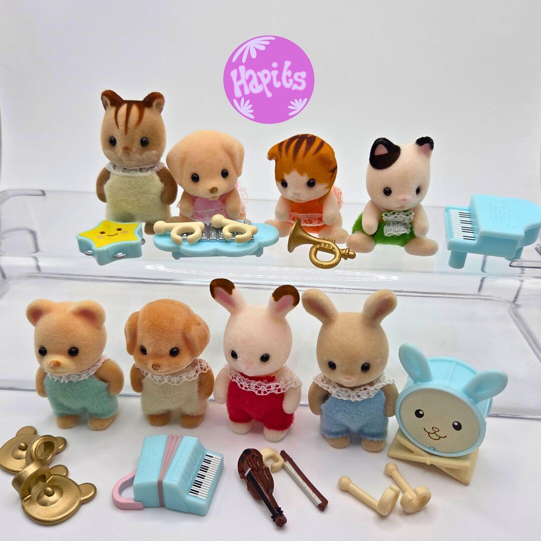 Sylvanian Families Baby Selection Baby Band Standing Babies Musical ...