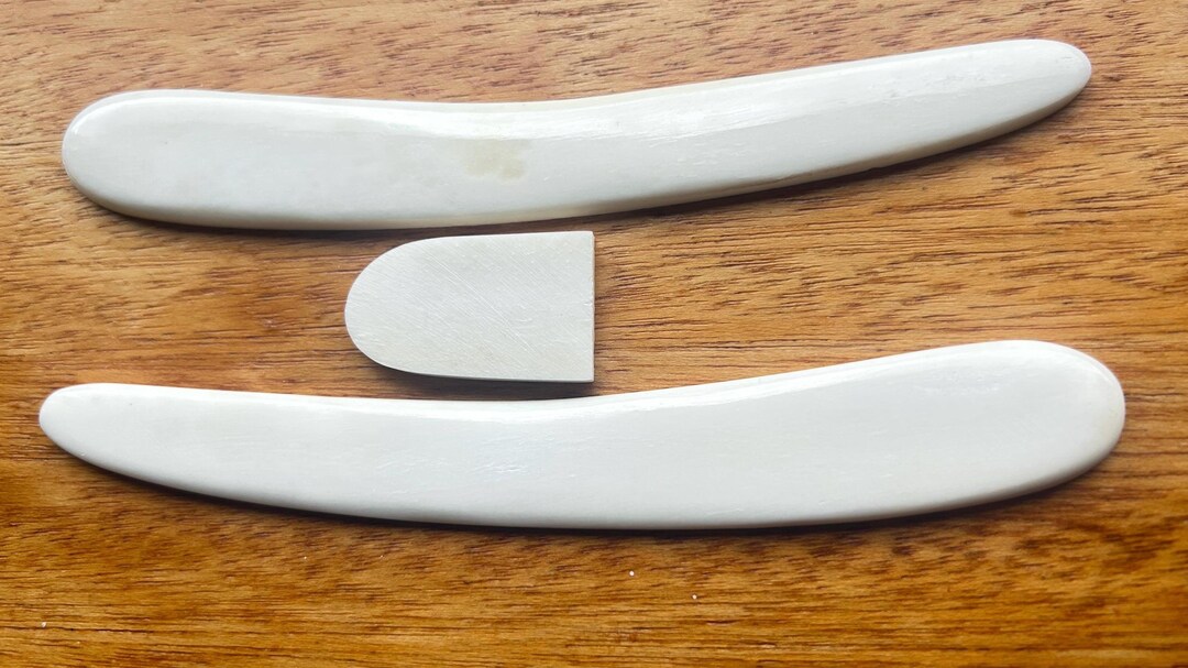 Authentic Camel Bone Razor Scales (handles) for Renovating Straight Cut ...