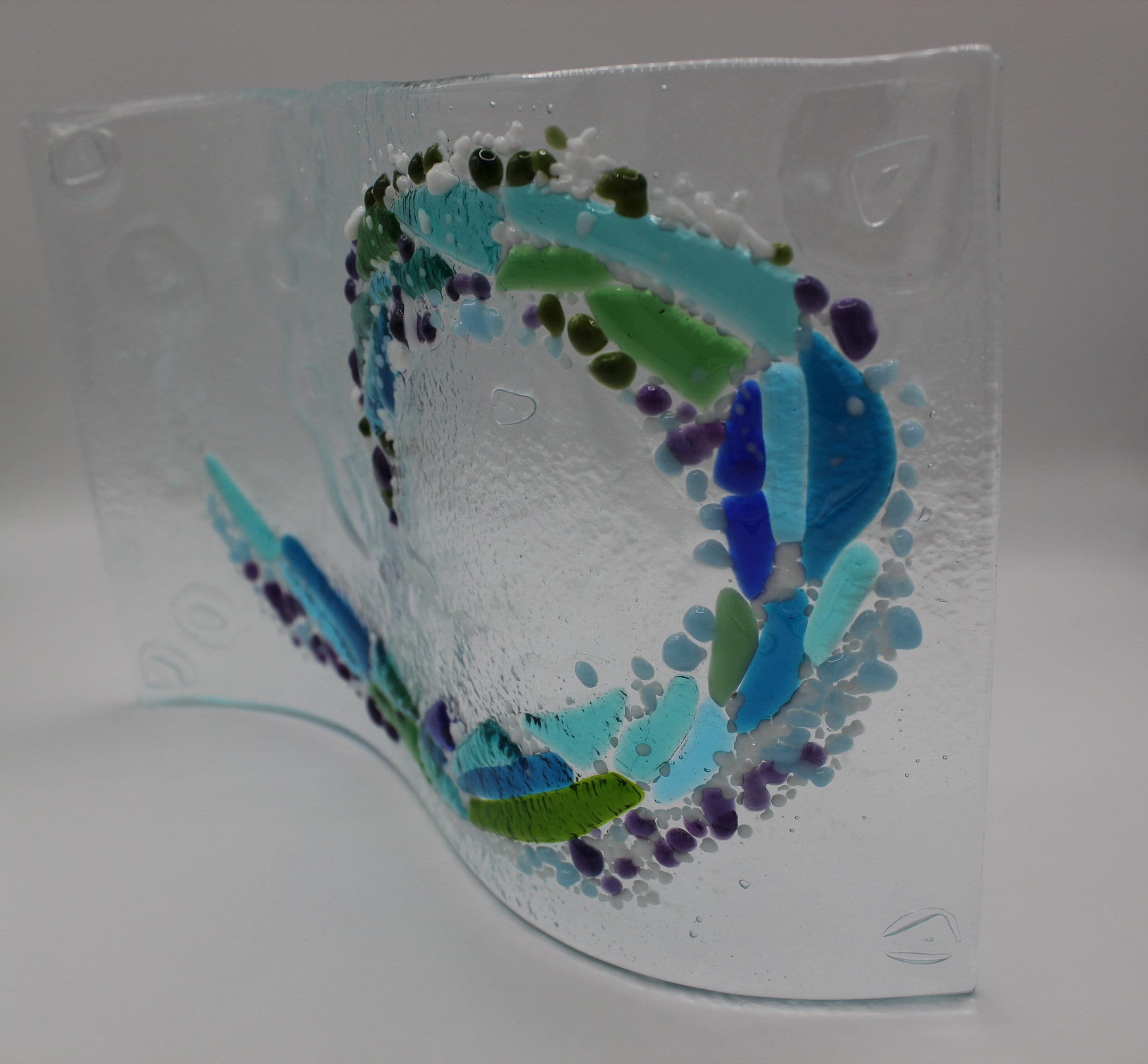 Crested Wave Fused Glass, Katsushika Hokusai's Wave, Stand Alone Glass ...