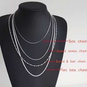 Box Chain,flat Box Chain,round Snake Chain,0.9/1.5/2/2.5/3/4mm,16"18"20 ...