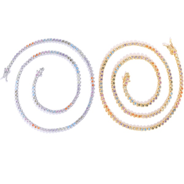 Tennis Chain Choker - Etsy