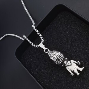 3D Solid Little Demon Pendant/imp Hexagram Necklace/316l Stainless ...