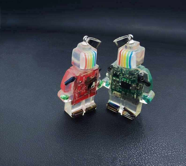 Gear Electronic Robot Pendant Necklace Personality Gift Mens Womens ...