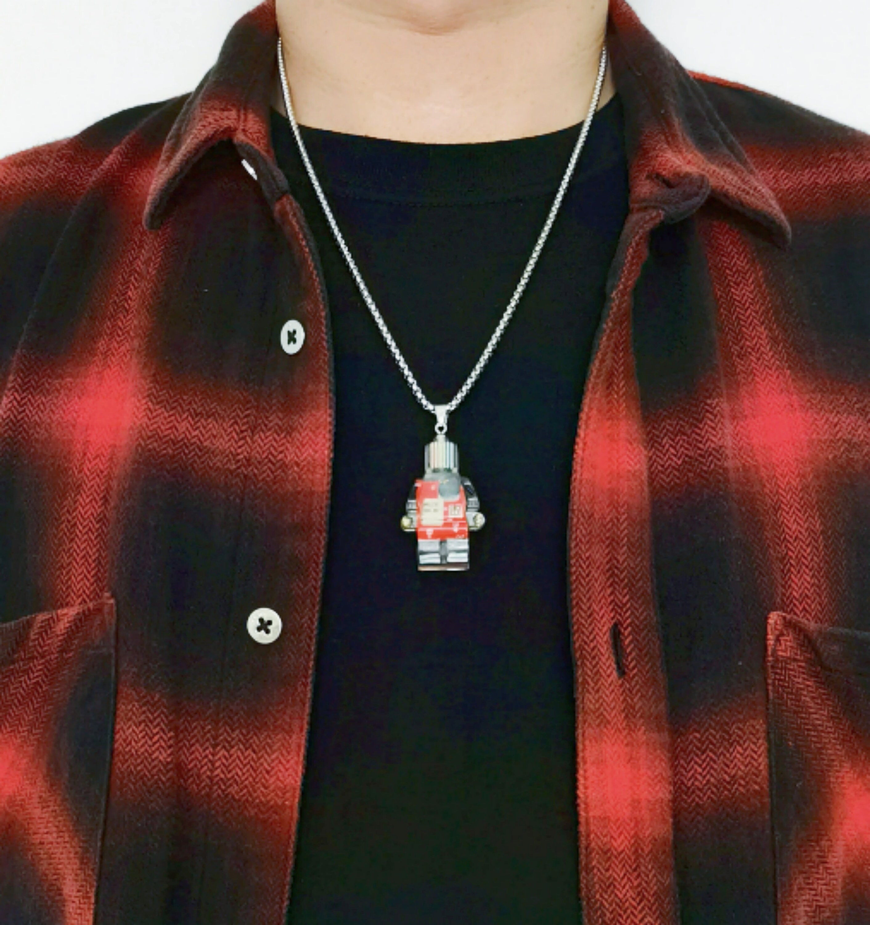 Gear Electronic Robot Pendant Necklace Personality Gift Mens Womens ...