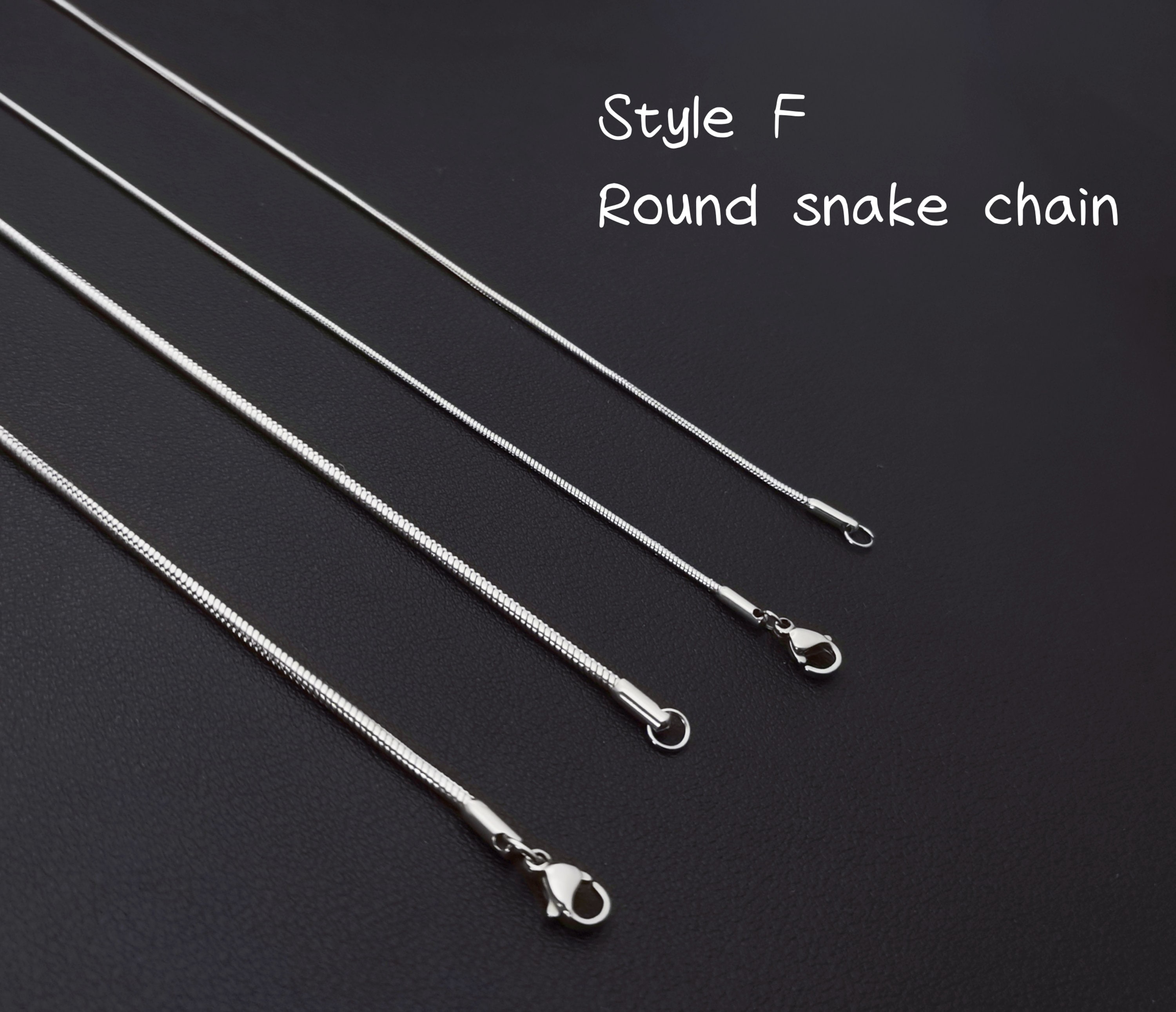 Box Chain,flat Box Chain,round Snake Chain,0.9/1.5/2/2.5/3/4mm,16