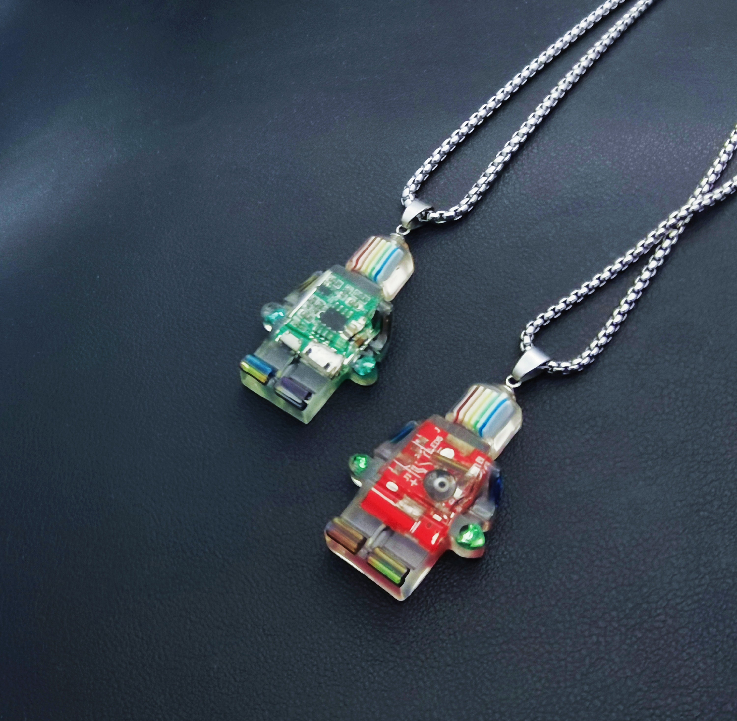 Gear Electronic Robot Pendant Necklace Personality Gift Mens Womens ...