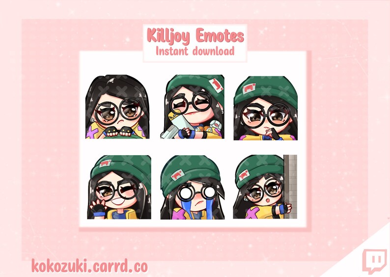 Valorant Killjoy emotes for twitch and discord - Etsy México