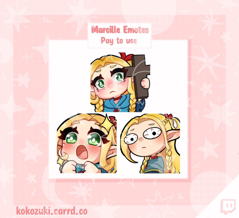 Marcille Emotes for Twitch and Discord! Dungeon Meshi, Delicious in ...