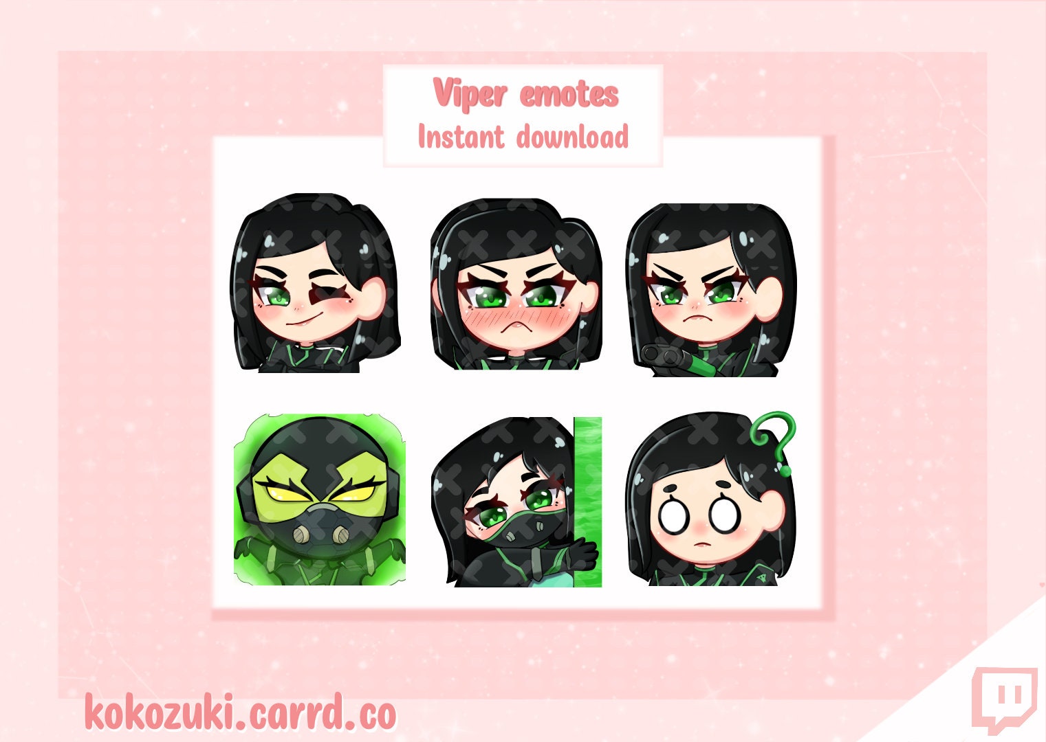 Valorant Viper Emotes for Twitch and Discord - Etsy