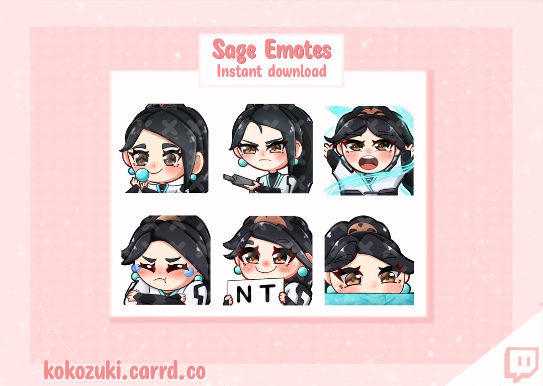 Valorant Sage Emotes for Twitch and Discord - Etsy