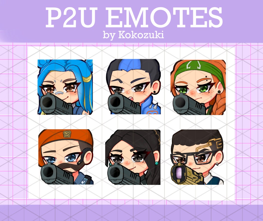 Valorant Emotes Pack 2 Neon Yoru Skye Brimstone Sage Chamber - Etsy