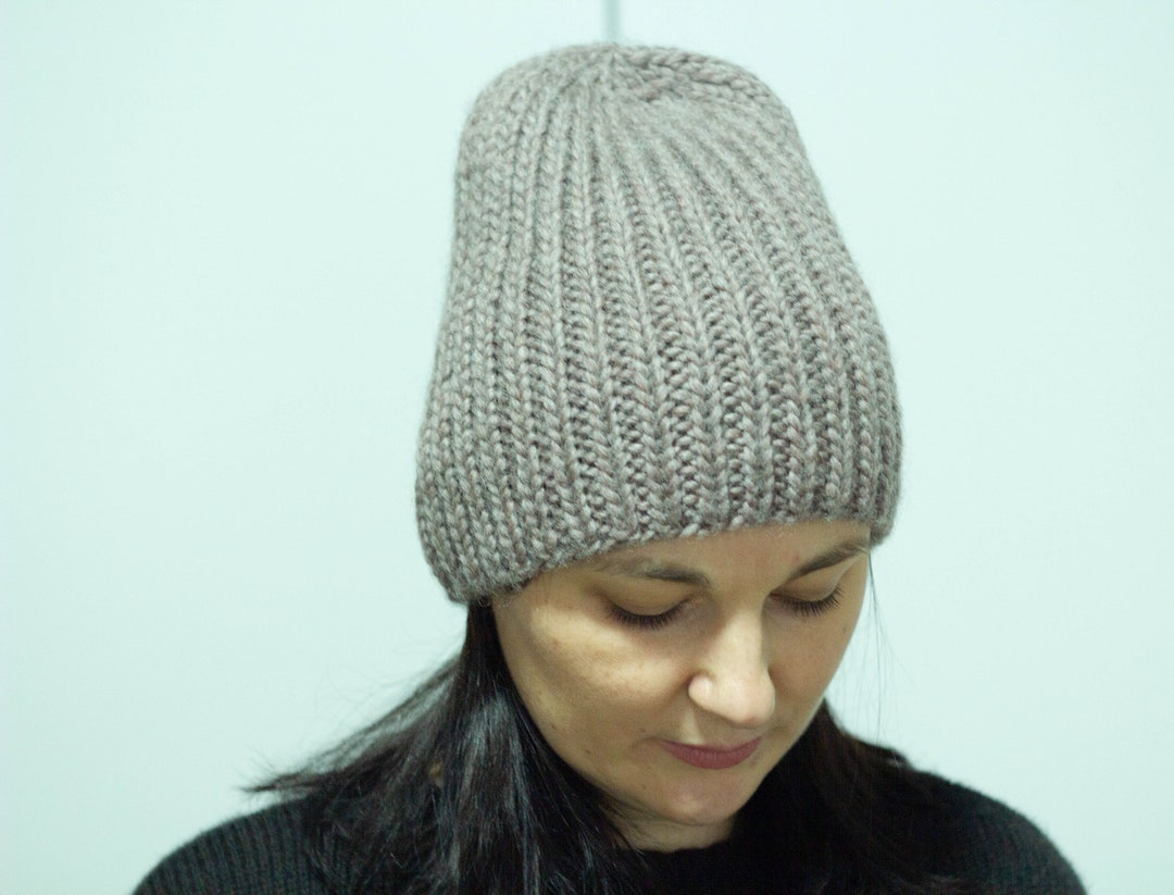 Knitting Pattern | Knit Hat Pattern | Chunky Ribbed Hat Knitting Patter ...