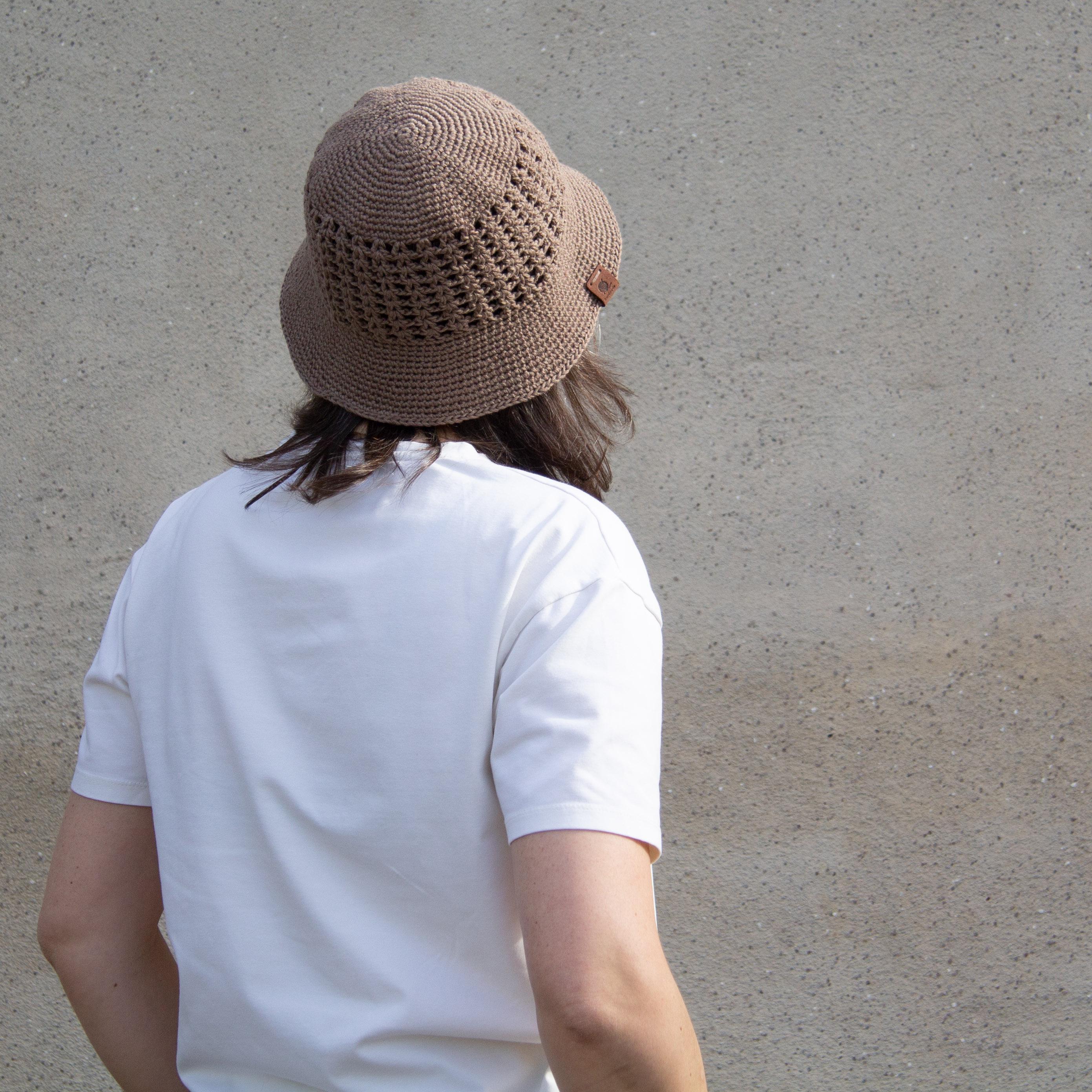 Easy Crochet Bucket Hat Pattern PDF, Beginner Crochet Hat, Summer Beach ...