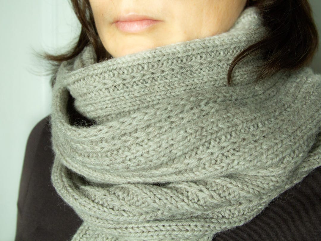 Scarf Knitting Pattern: Beginner-friendly Wool Knit (english PDF ...