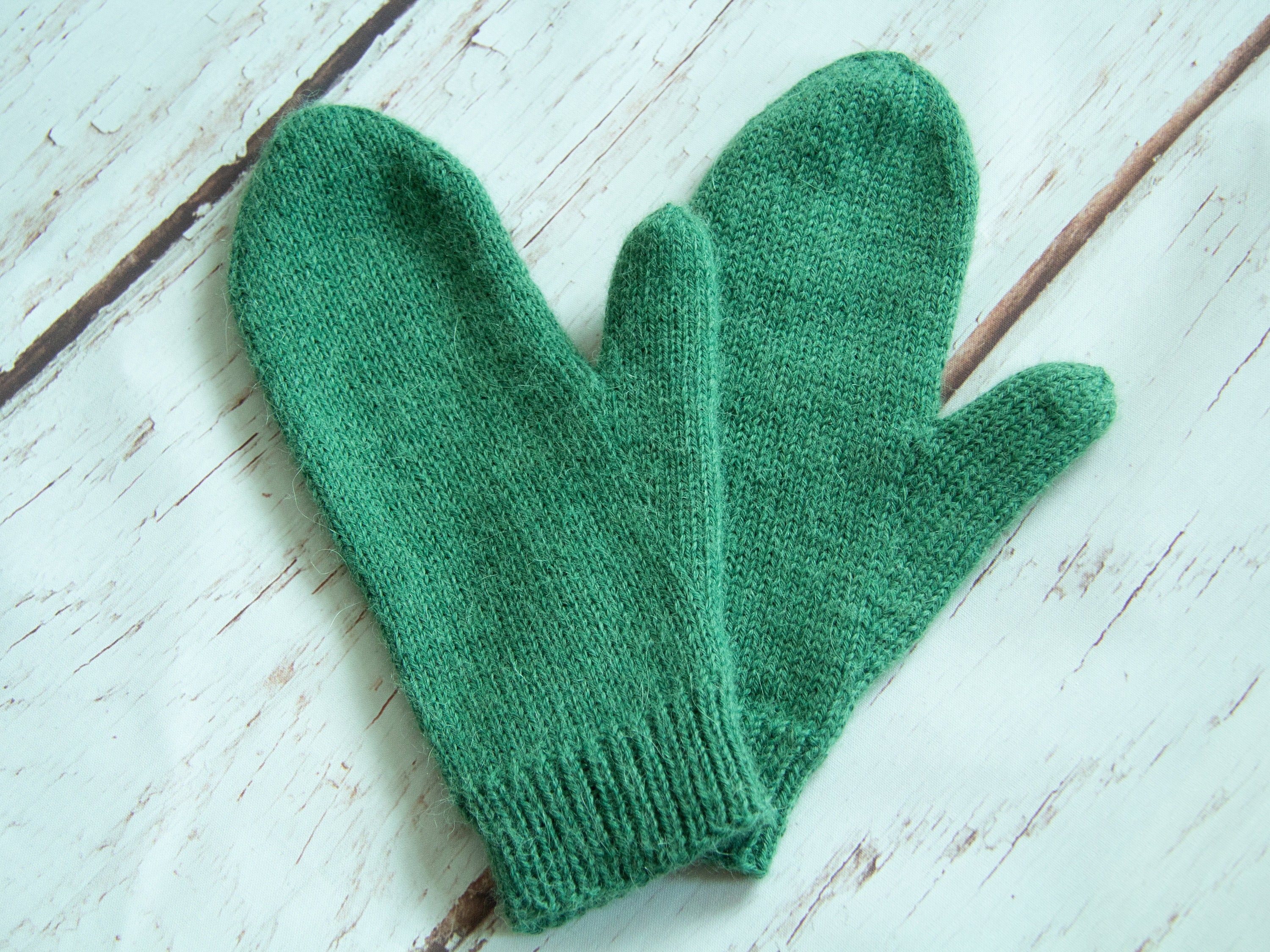 Knitting Pattern Mitten Pattern Basic Mittens Beginner Knitting Pattern ...