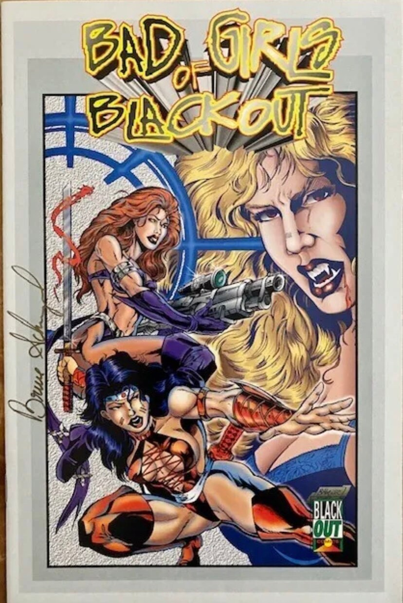 Bad Girls of Blackout Comic 1 Signed by Bruce Schoengood - Etsy