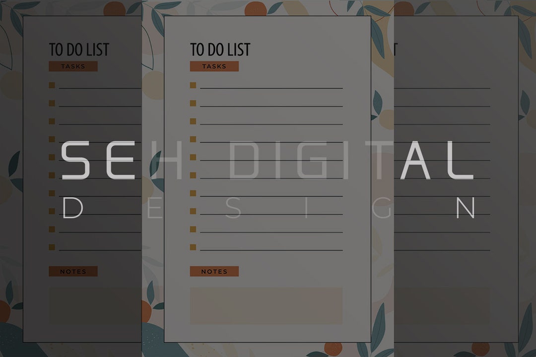 Work to Do List Digital Files Pdf,eps,svg,ai,jpeg to Do List Planner ...
