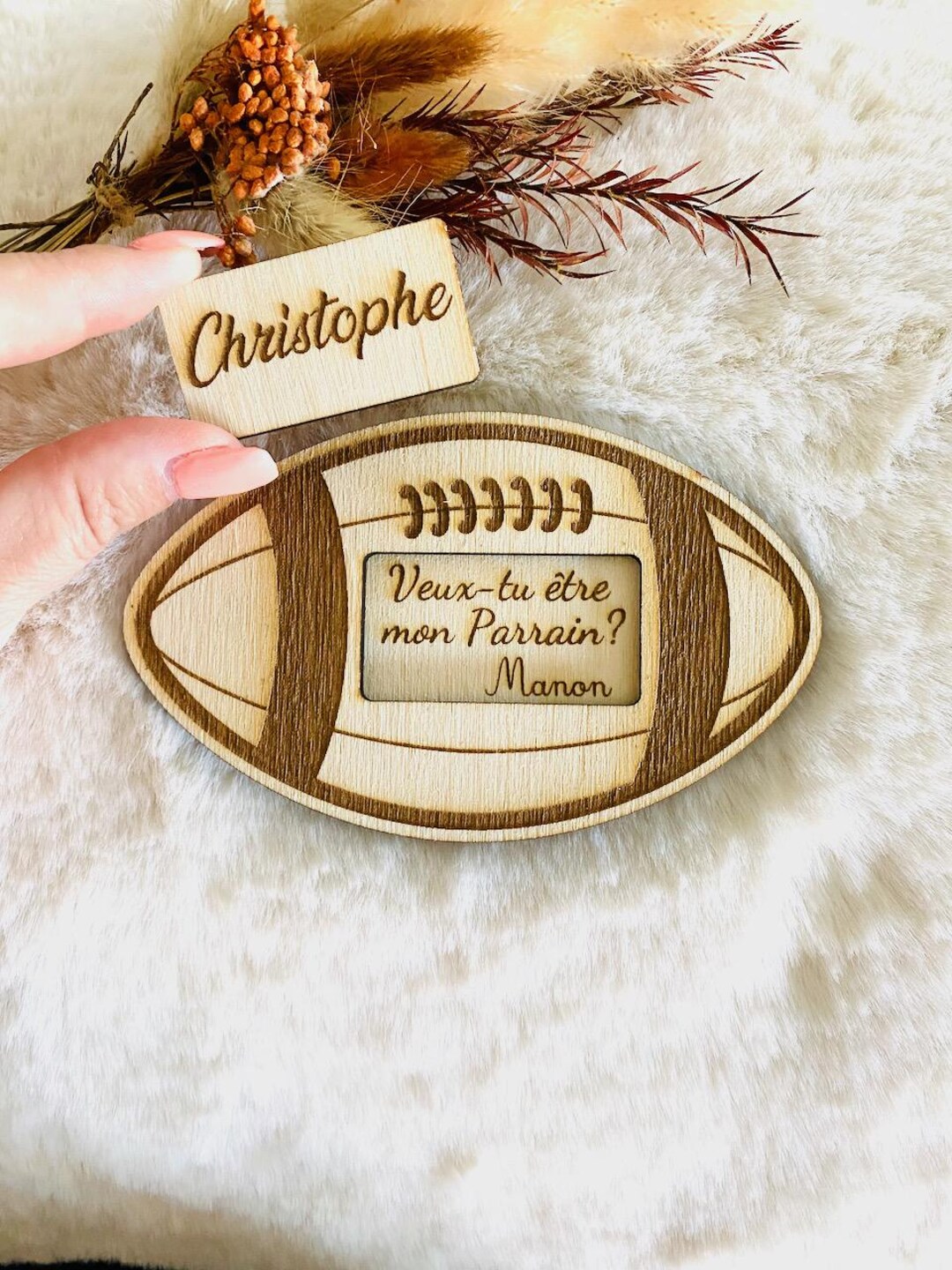Original Rugby Sponsor Request, Engraved in Wood, a Personalized Gift ...