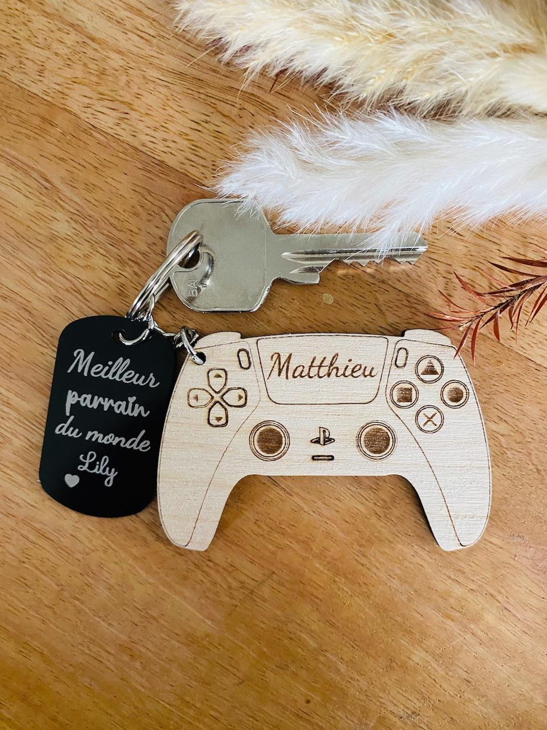 Personalized Key Ring, in the Shape of a Controller, a Superb Original ...