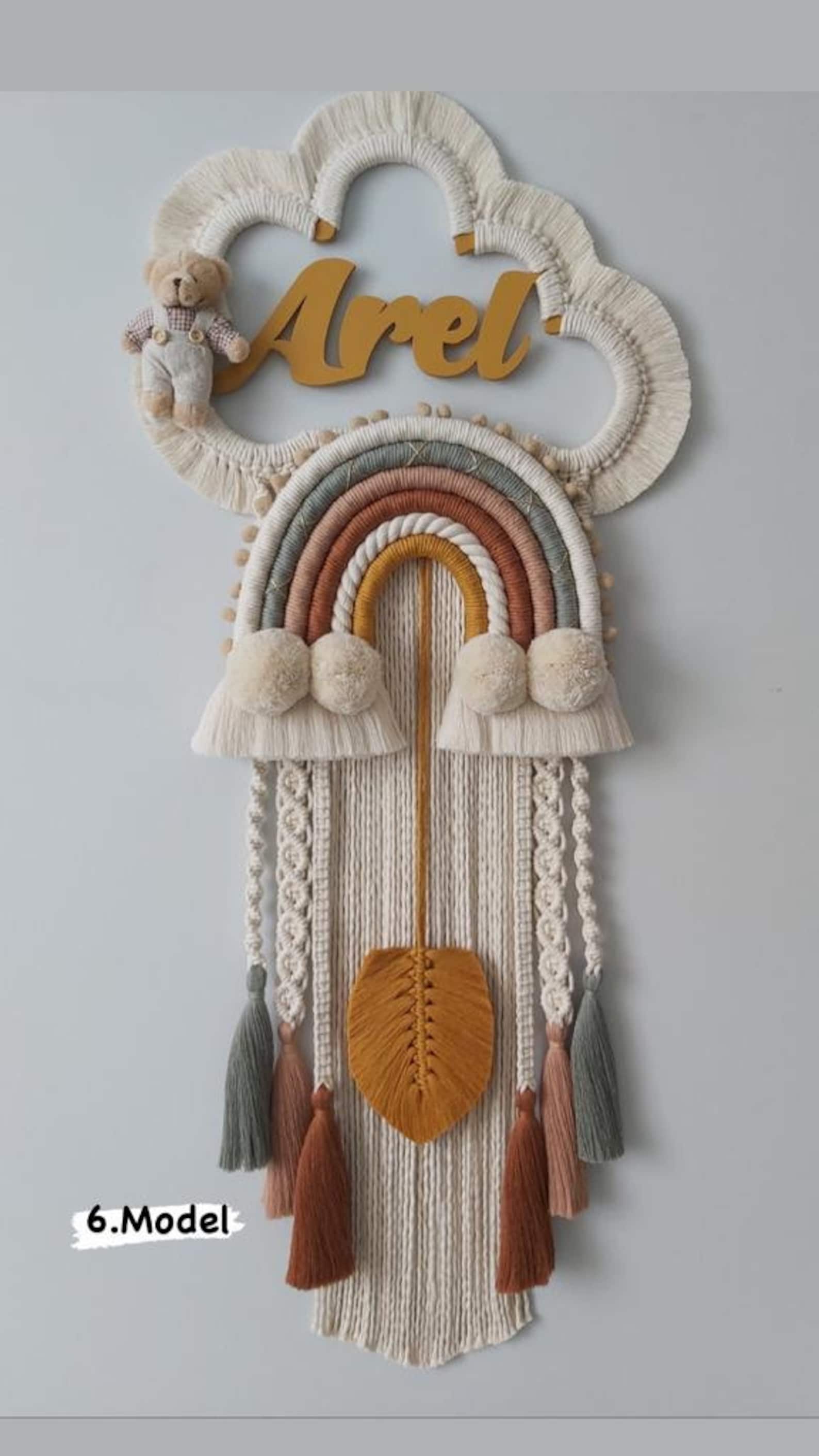 Macrame Door Ornament, Personalized Door Hanging, Custom Macrame Wall ...