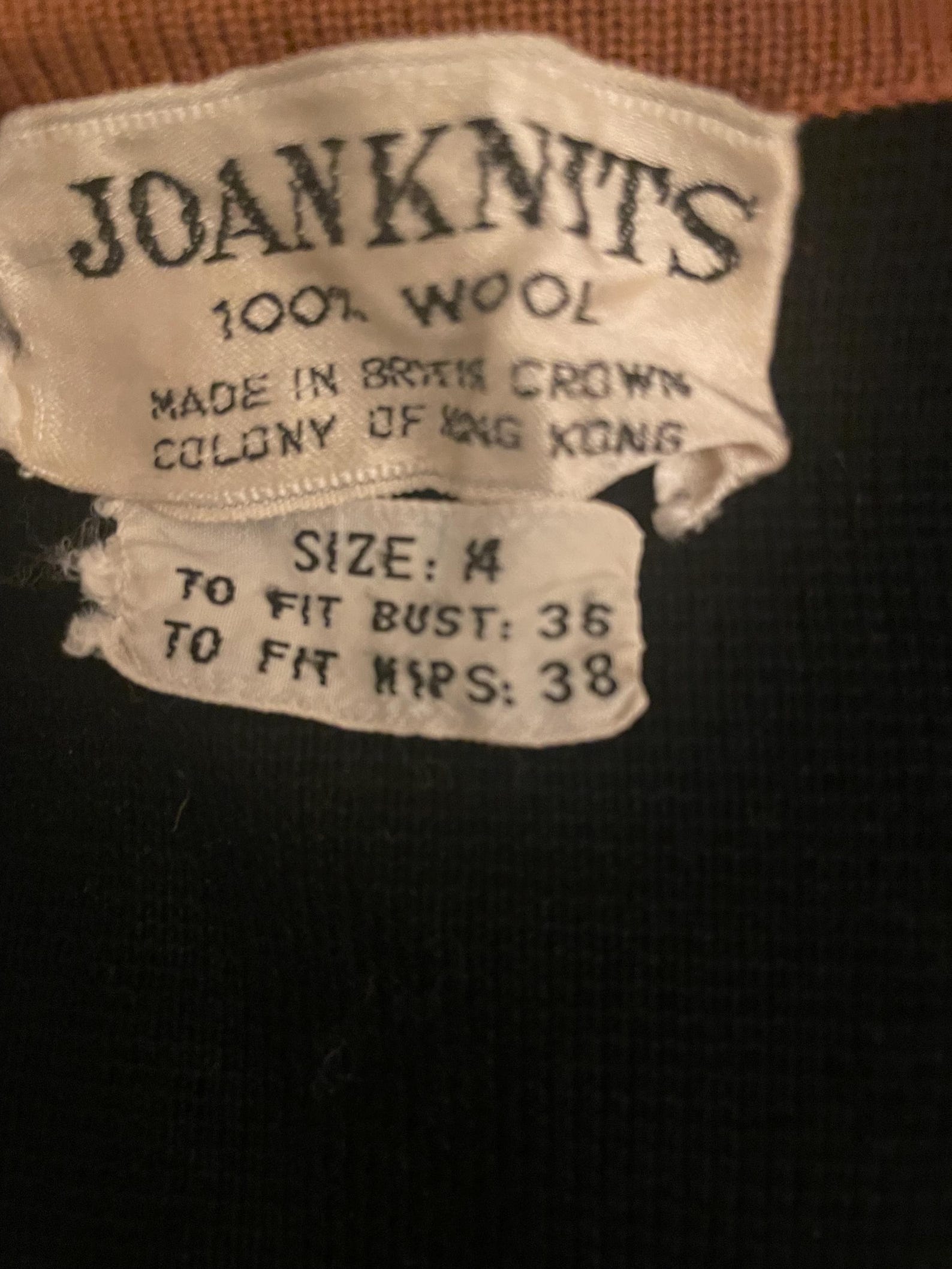 Vintage 1950s Vest Mod Style Pure Wool Joan Knits Made in British Colony Hong Kong Gold Buttons ...