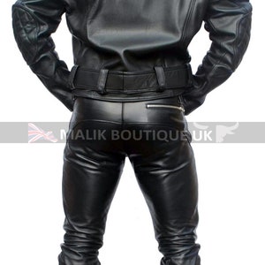 Mens Leather Genuine Sheep Skin Leather Party Pant Skin Fit Pants Gift ...