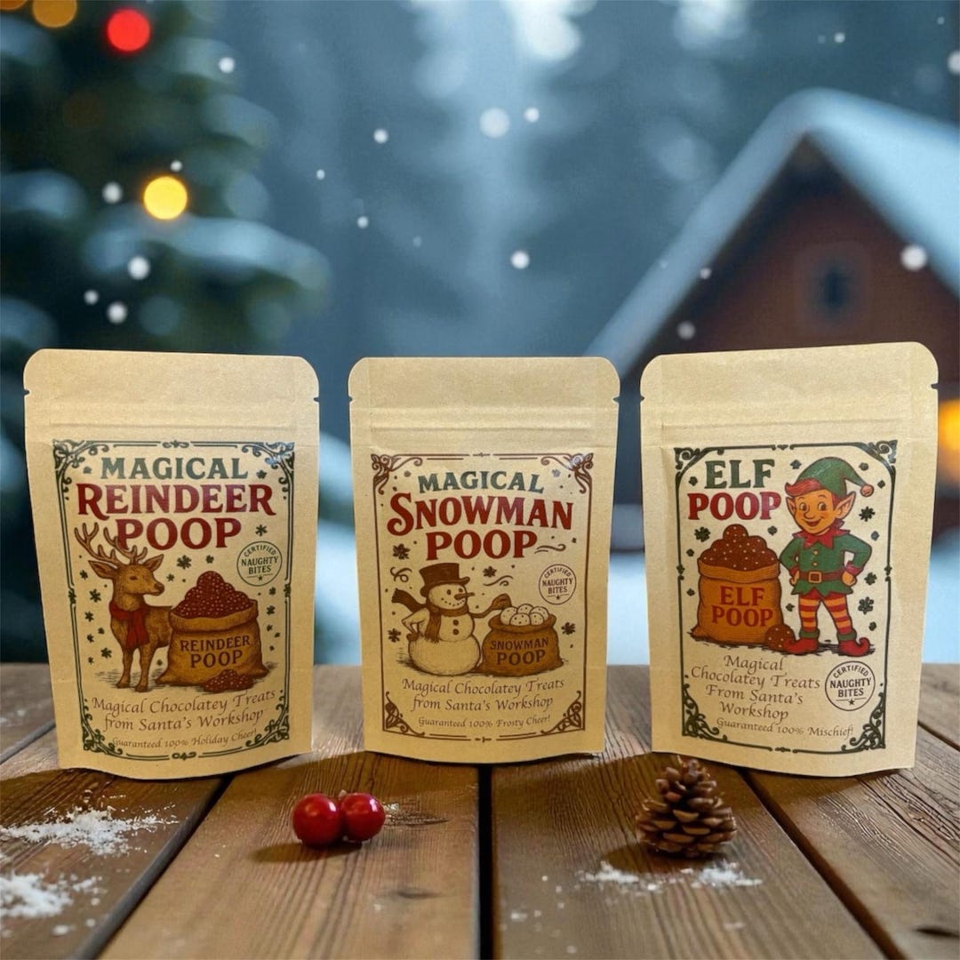 Magical Poop Collection – Reindeer, Snowman and Elf Poop – 3 Festive ...