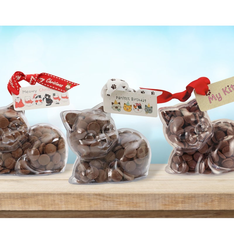 Cat Shaped Chocolate - Etsy UK