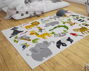 Animal Alphabet Play Mat - Etsy