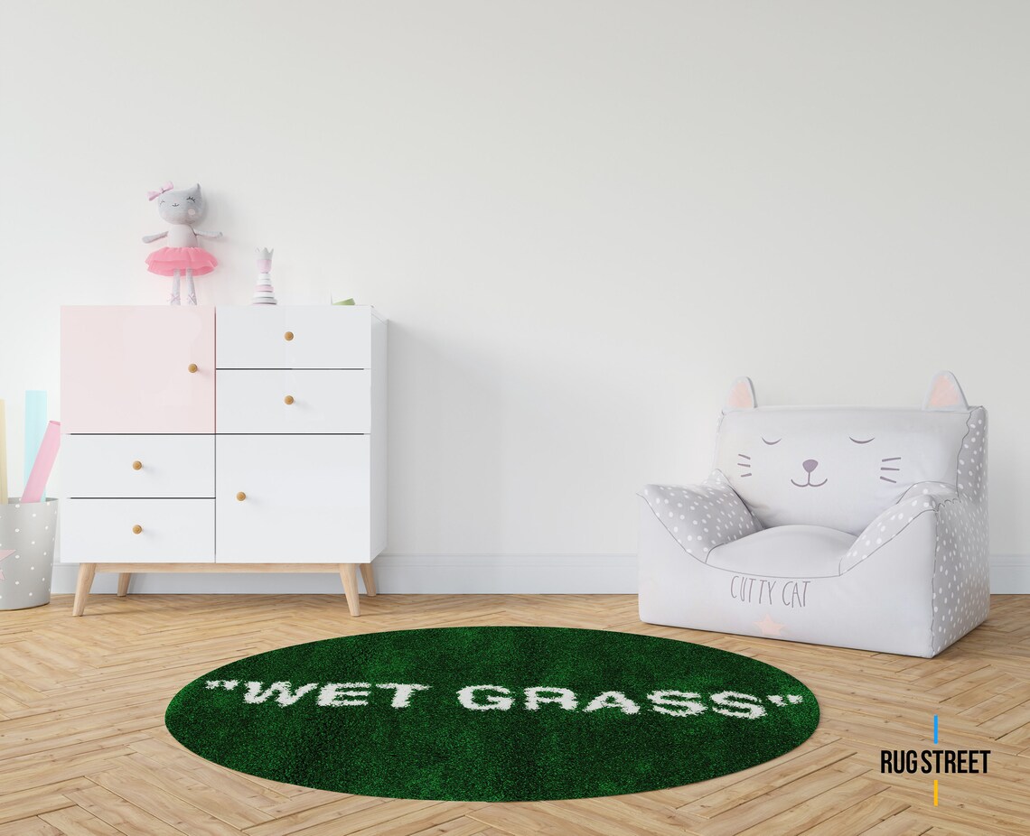 Wet Grass Rug Wet Grass Carpet Now Favorite Rug Virgil - Etsy