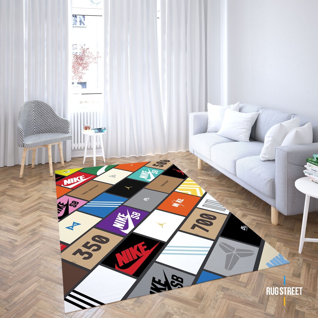 Sneaker Rug, Shoes Rug, Urban Style Rug, Air Shoes Rug, Sneaker Room ...