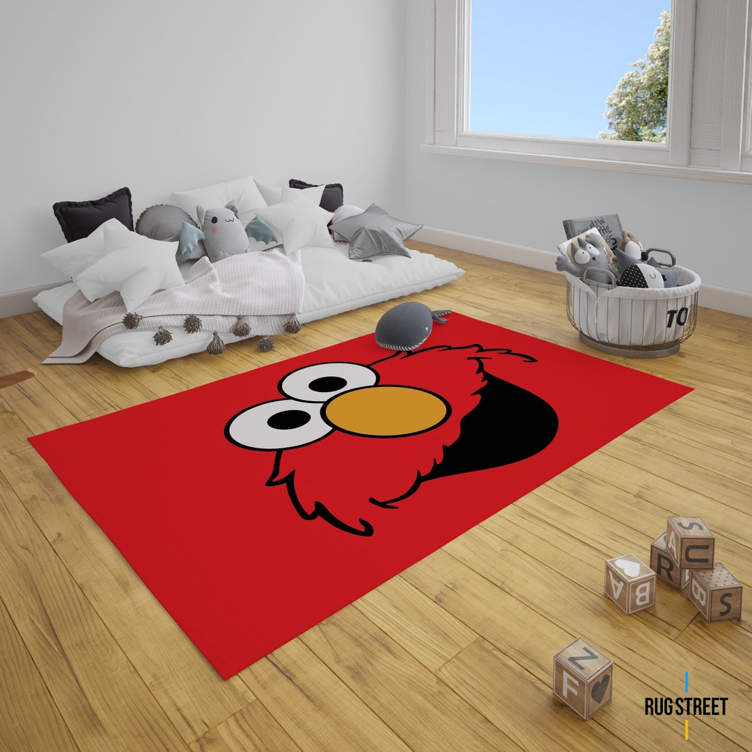 Elmo Peeking Rug Sesame Street Rug Kids Room Rug Kids Game - Etsy Canada