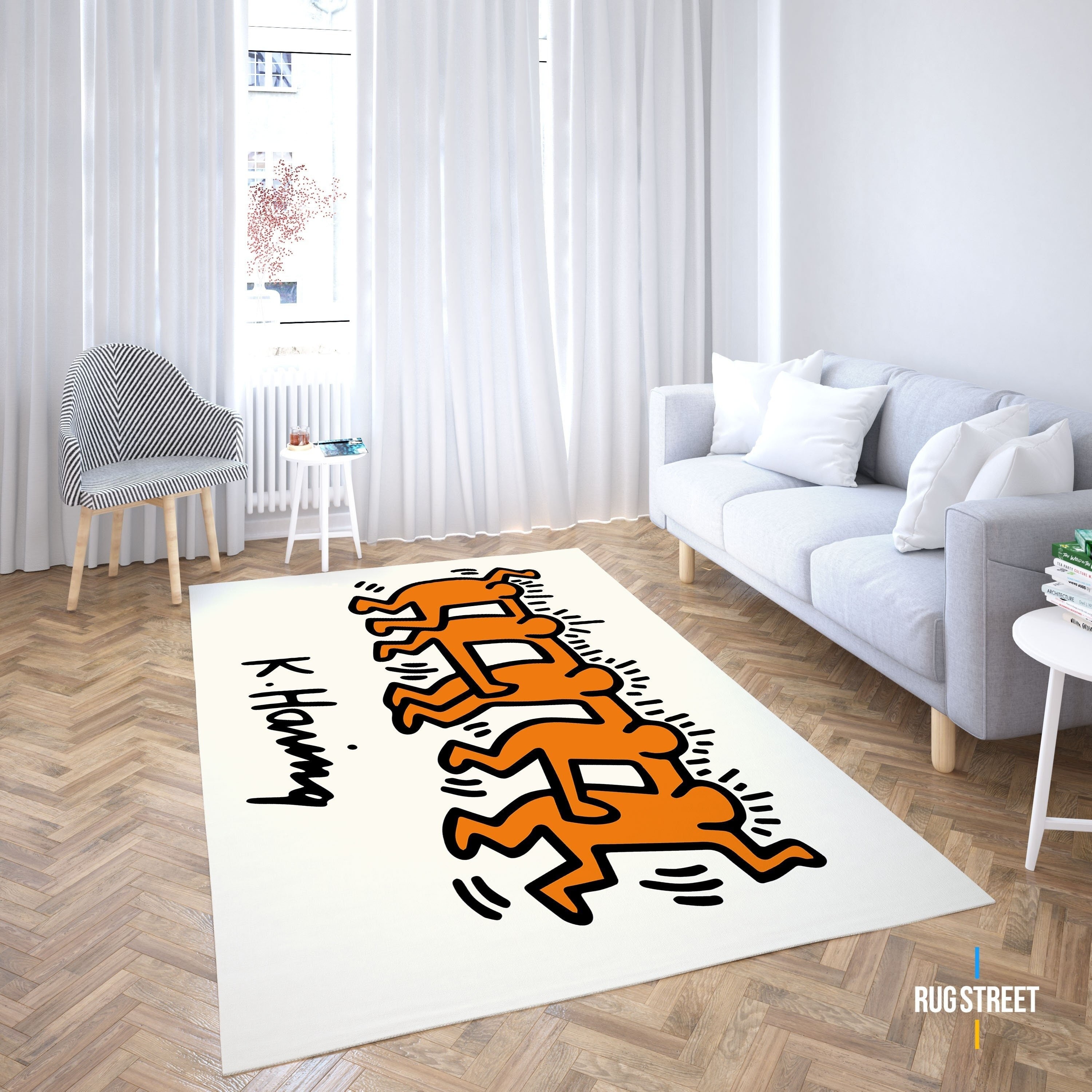 KH Rug, Famous Artist Dancing Rug, People Having Fun, Popular Art ...