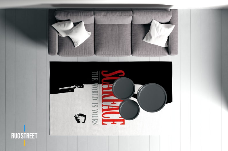 Scarface Rug, Tony Montana Rug, Scarface Alfa Letra, Charming Scarface ...