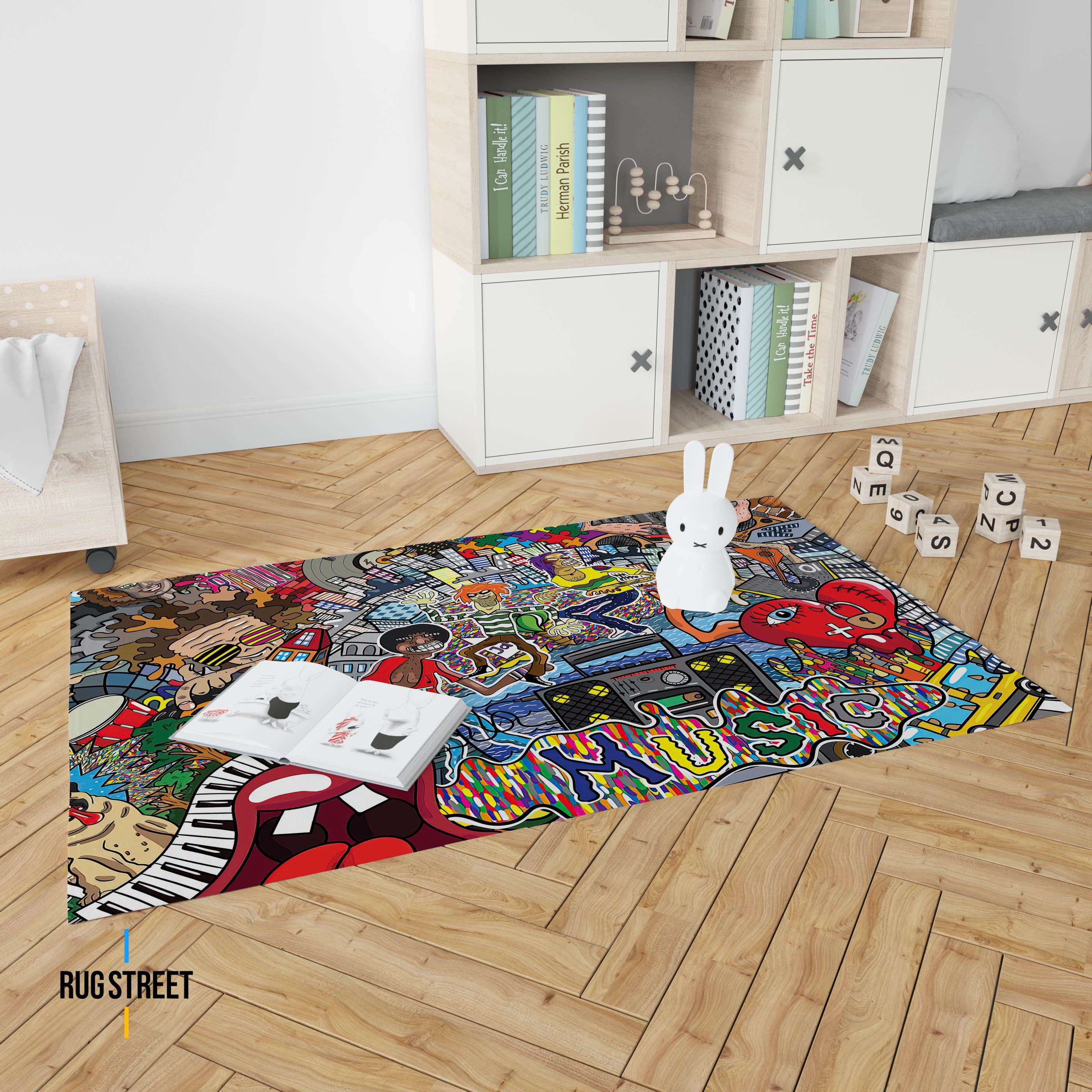 Street Graffiti Rug Abstract Art Rugs Urban Graffiti Rug - Etsy