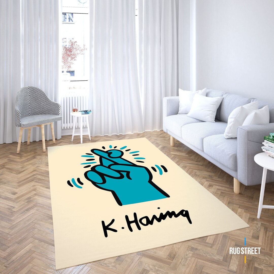 KH Fingers, Home Decor, Iconic Crossed Fingers, Cool Rug, Kids Room Rug ...