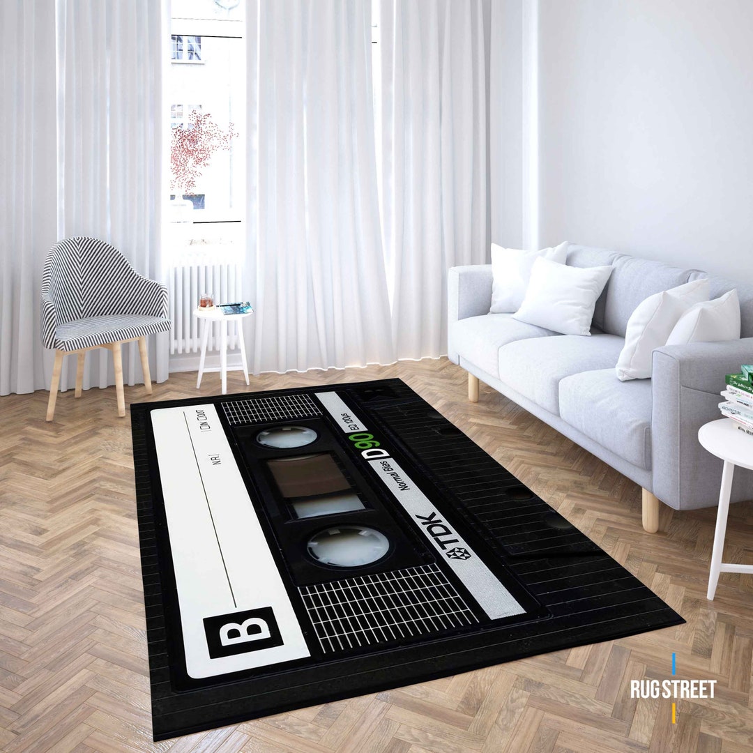 Classic Cassette Rug, 90s Rug, Tape,music Rug, Gaming Room Rug, Teen ...