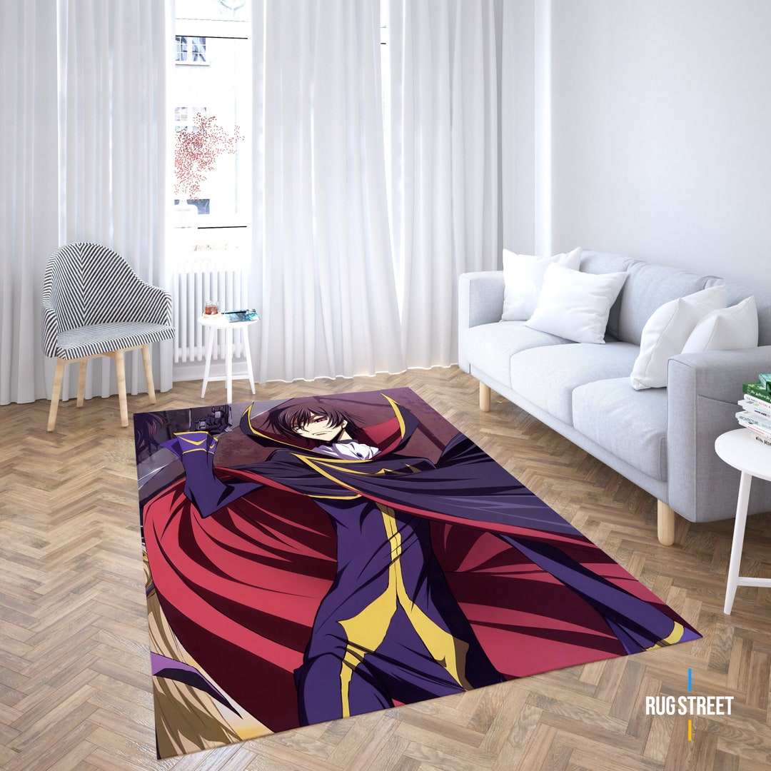 Anime Rug, Japanese Rug, Anime Manga Characters Rug, Vintage Movie Rug ...