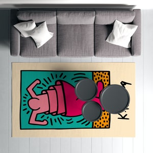 KH Rug, Dancing, Rebirth Rug, Man Giving Birth to Himself Self-birth ...