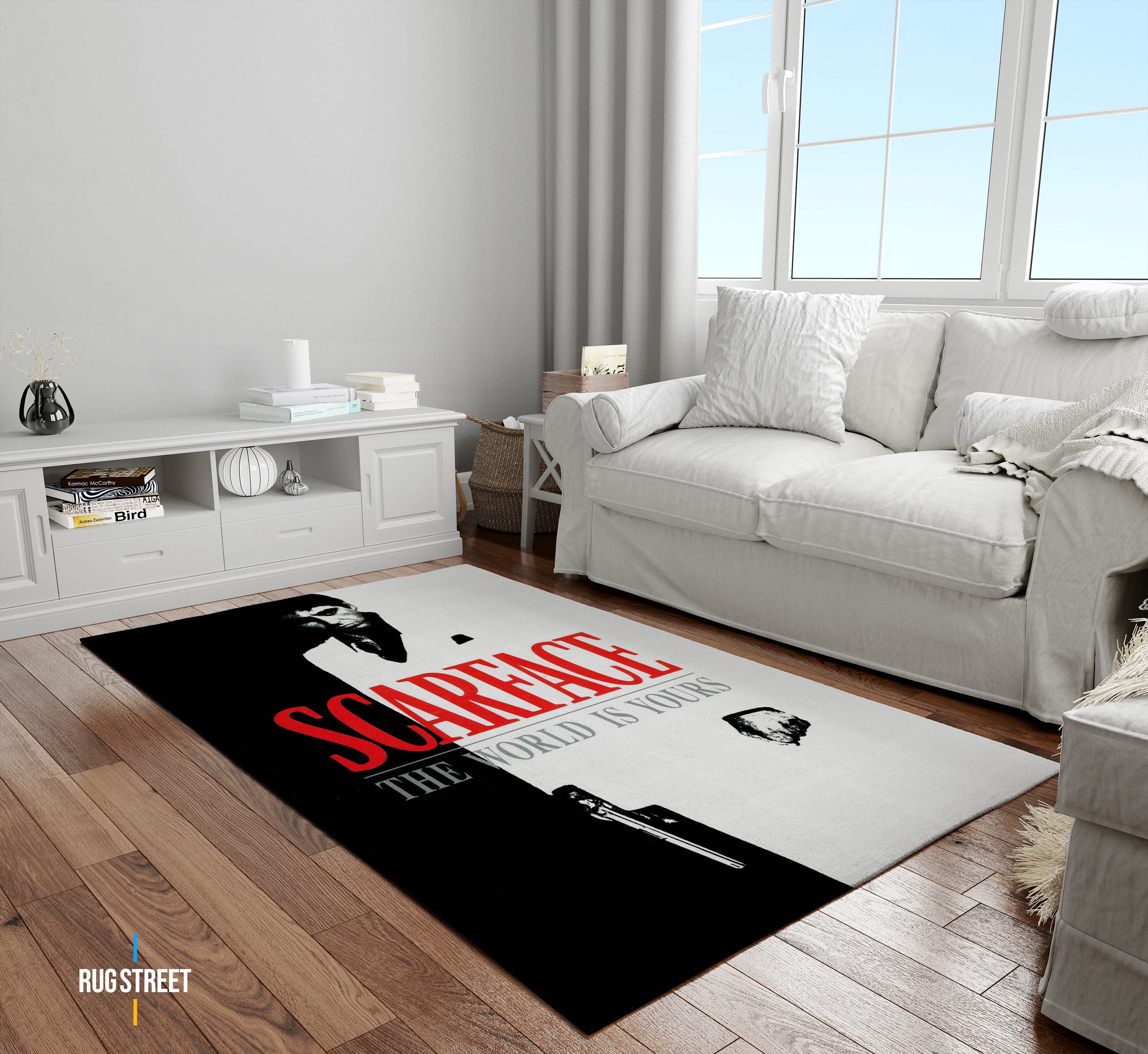 Scarface Rug Tony Montana Rug Scarface Alfa Letra Charming - Etsy