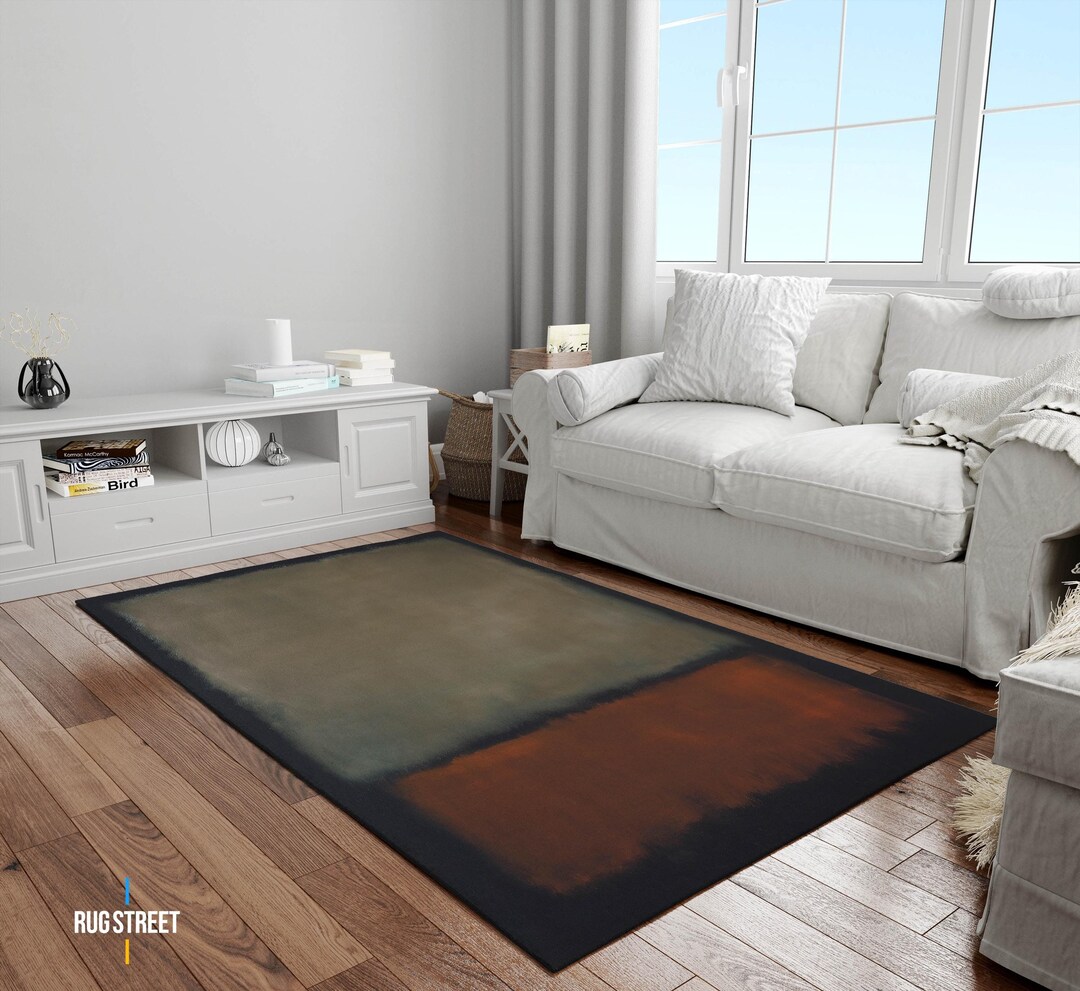 Mark Rothko Gothic Rug, Mark Rothko Rugs, Office Decor Rug, Front Door ...