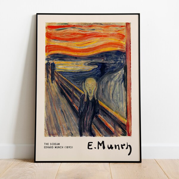 Edvard Munch Poster - Etsy